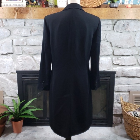 Alex Garfield | Jackets & Coats | Alex Garfield Metallic Black Trench ...